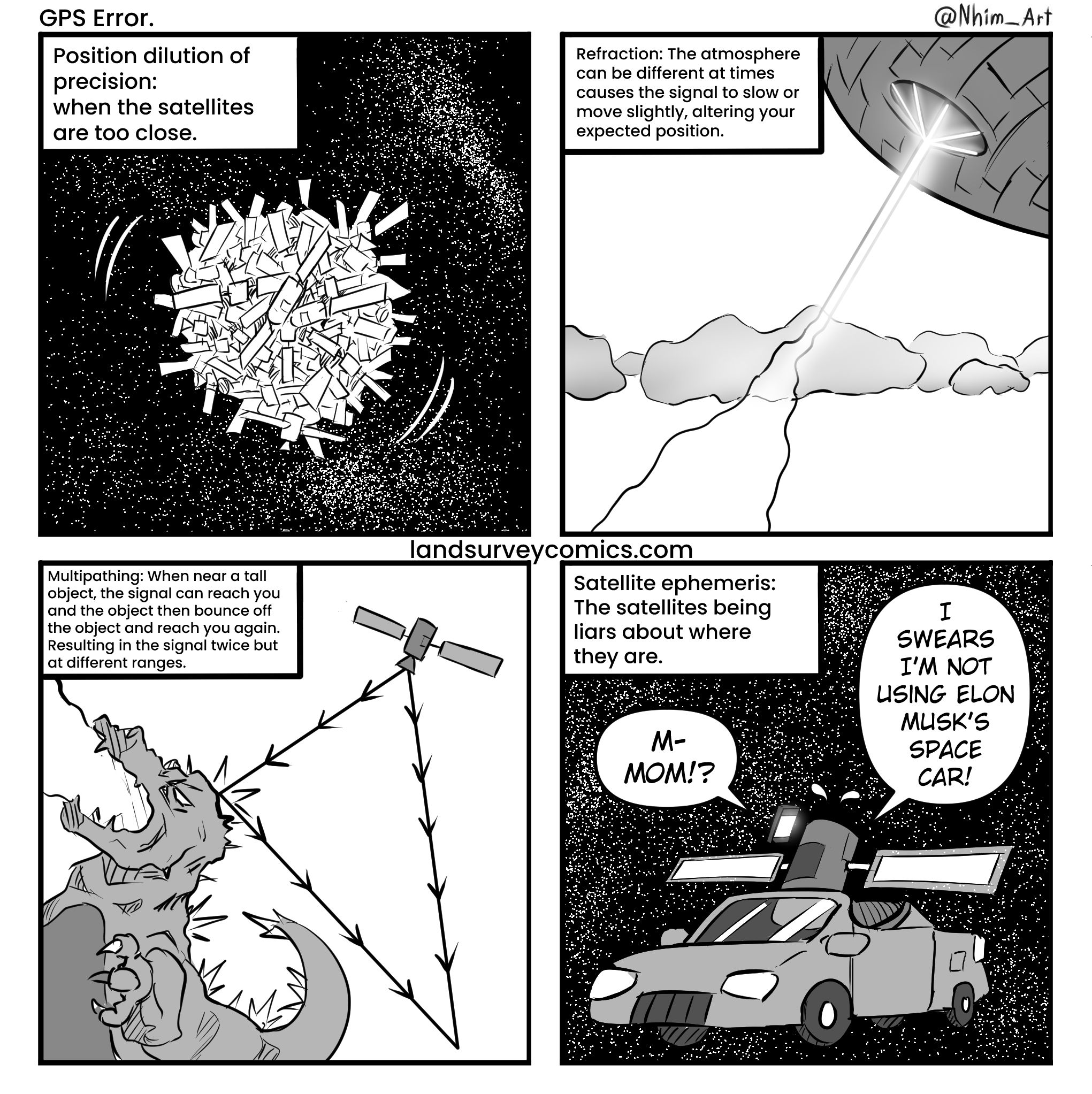 Land Survey Comics | GPS errors