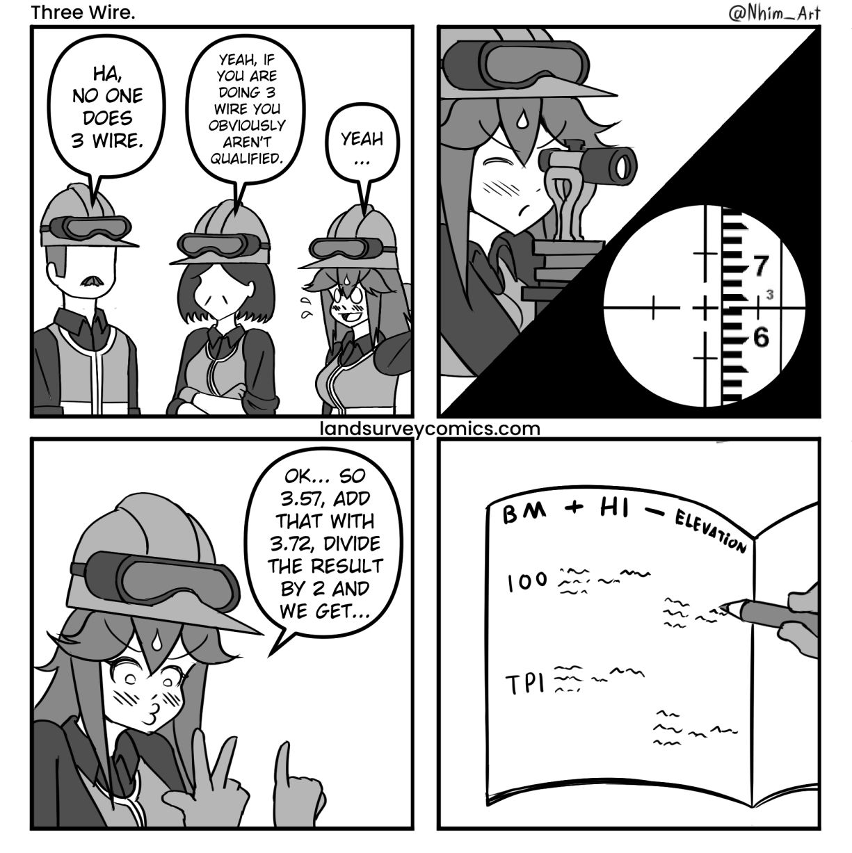 Land Survey Comics | Three Wire